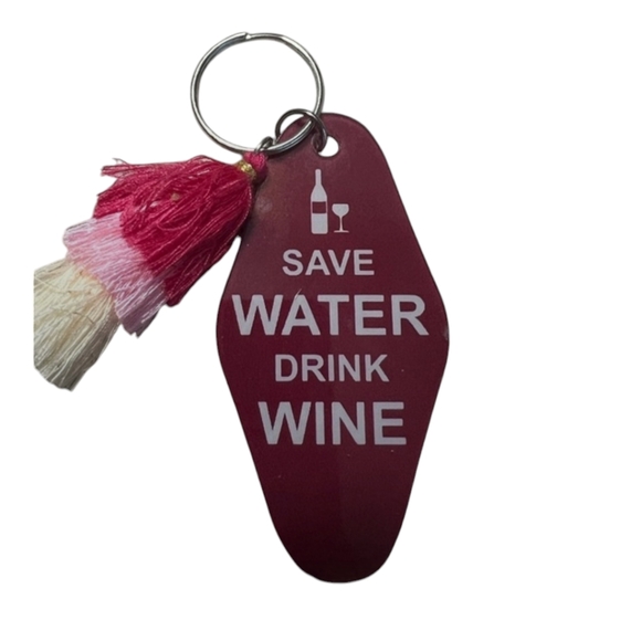 Accessories | Save Water Drink Wine Keychain Key Chain Key Ring Key ...